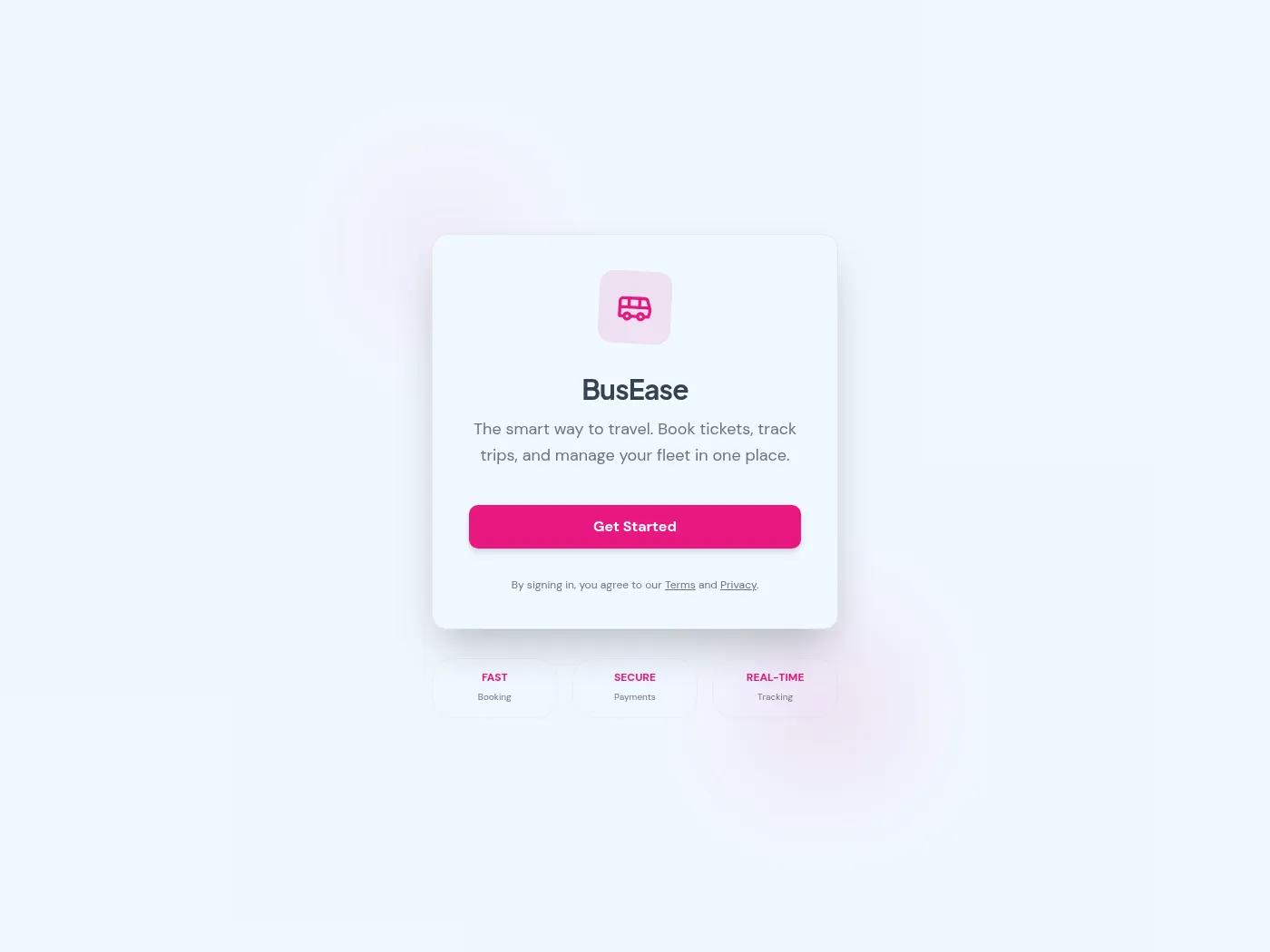 BusEase Booking Platform