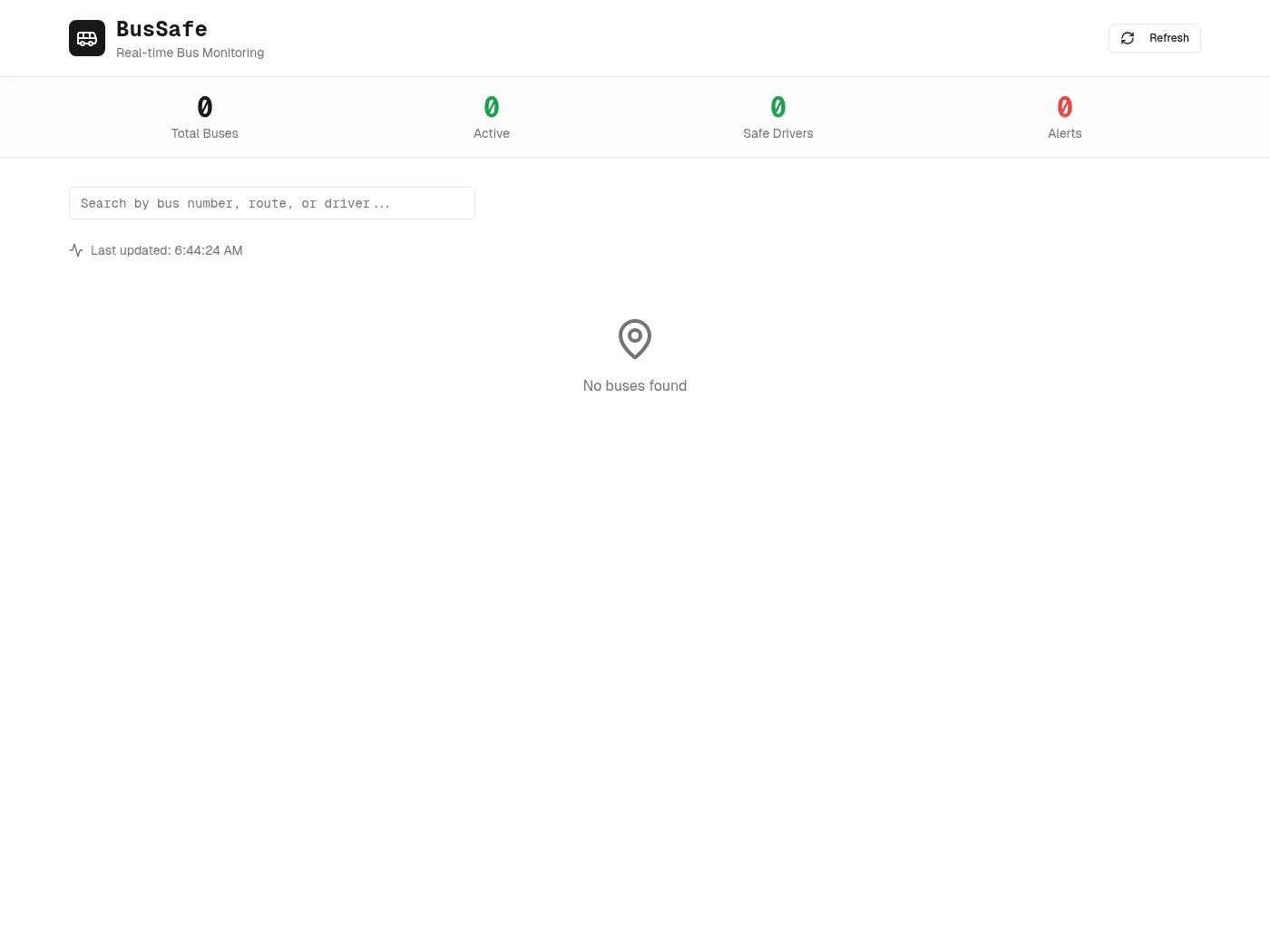 BusSafe Web Dashboard