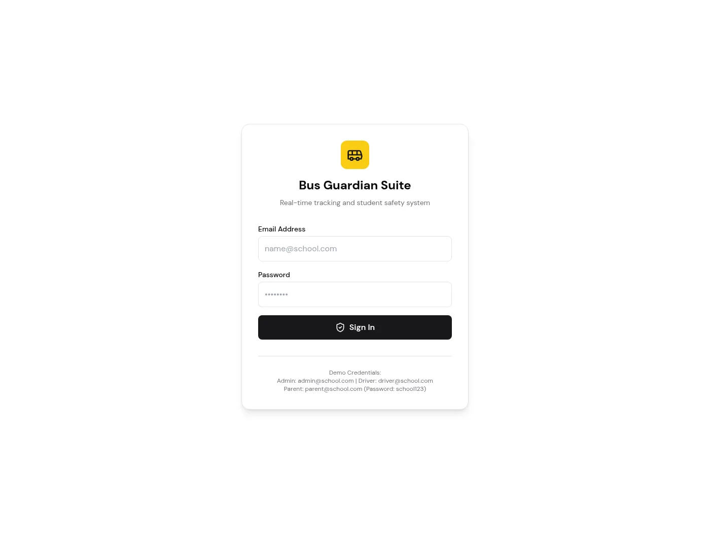 School Bus Guardian Suite