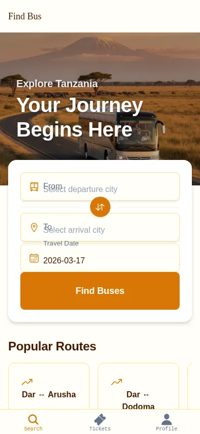 Tanzania Bus Ticketing