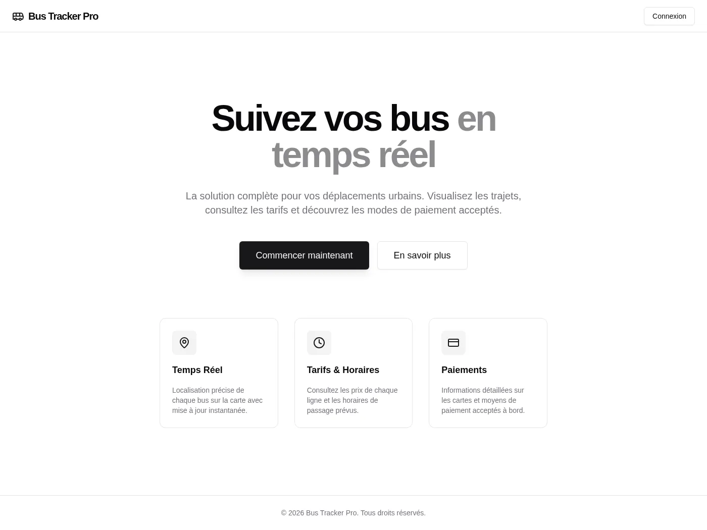 Bus Tracker Pro