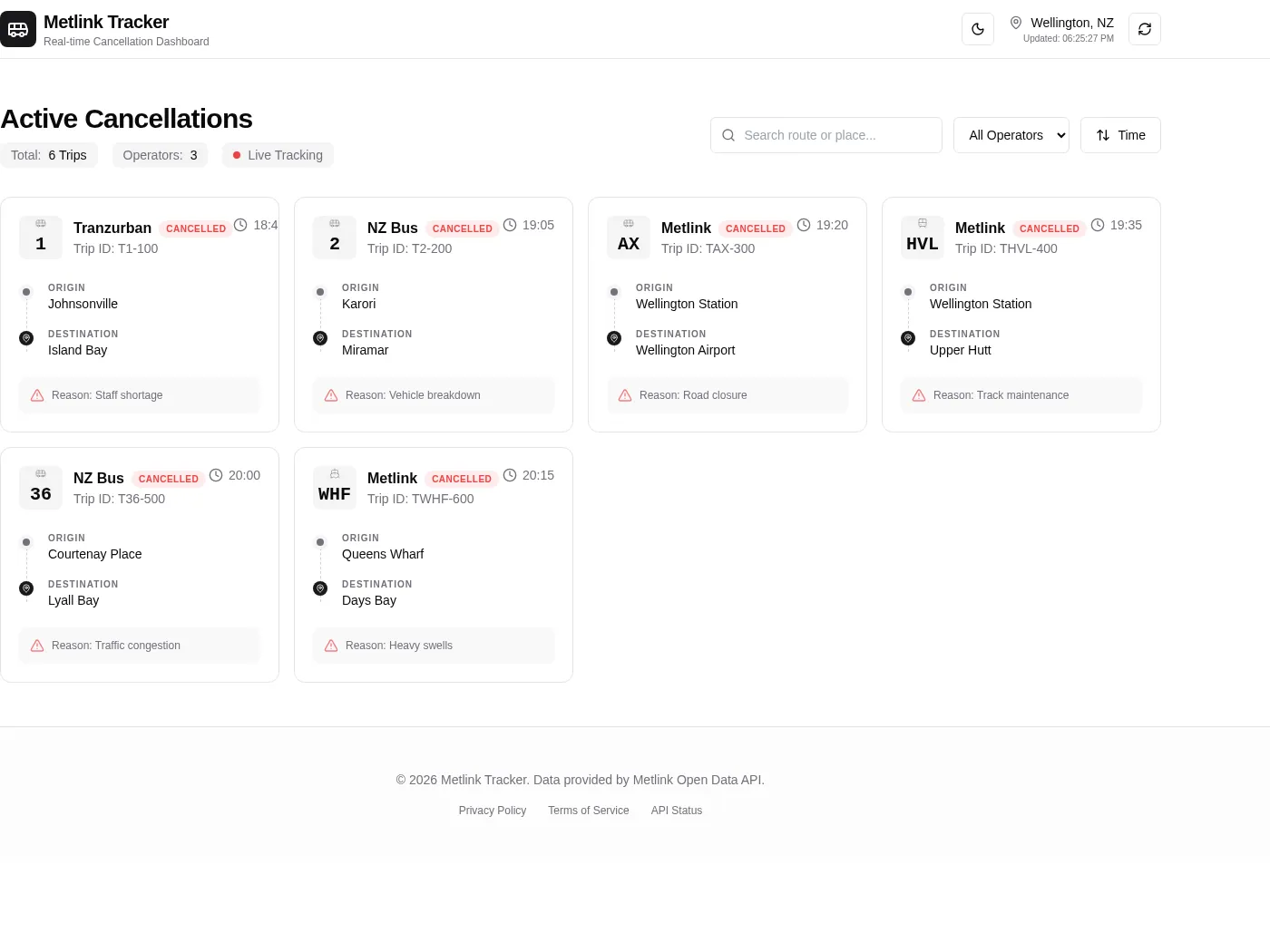Bus Network Tracker