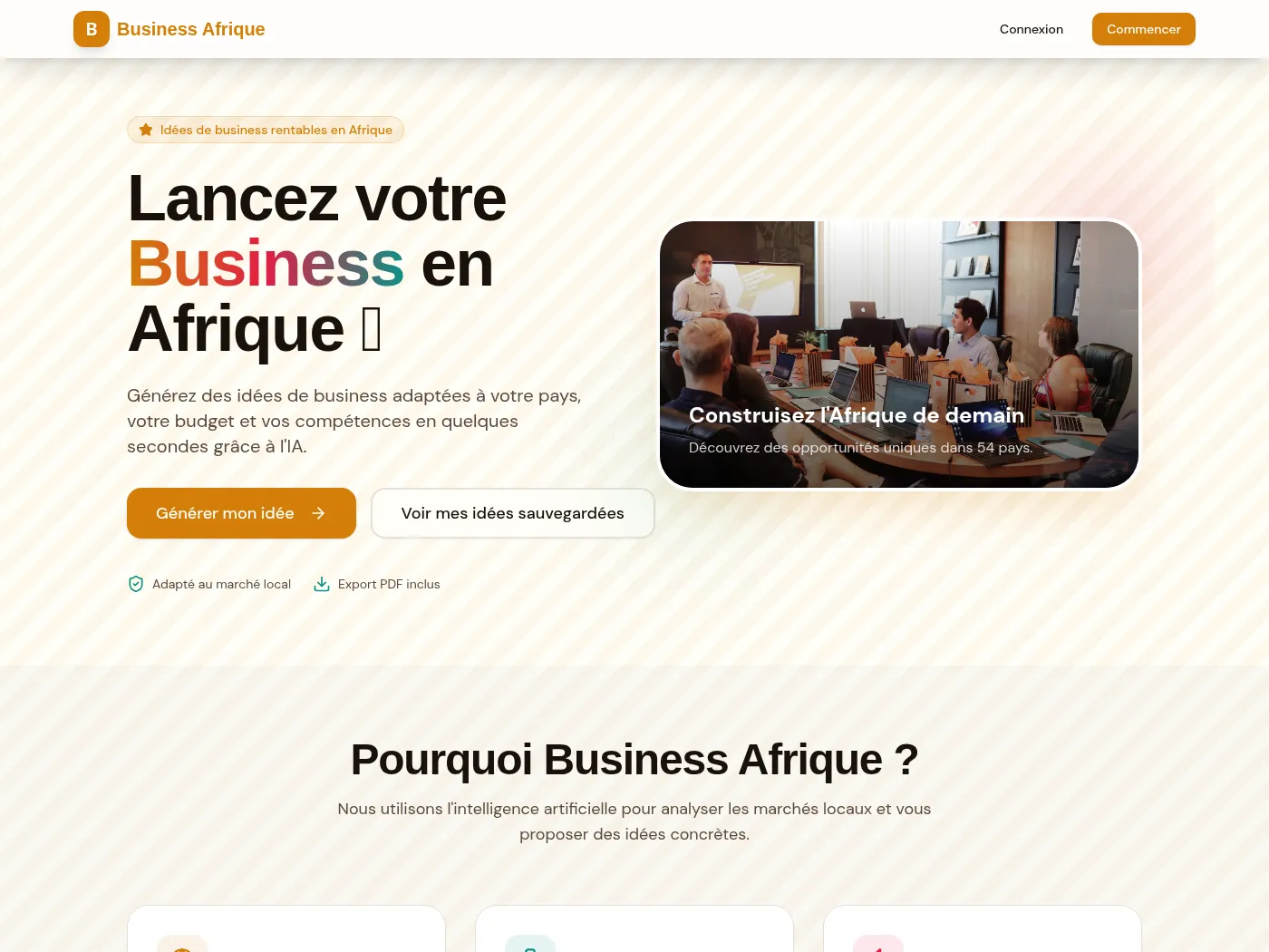 Business Afrique Ideas