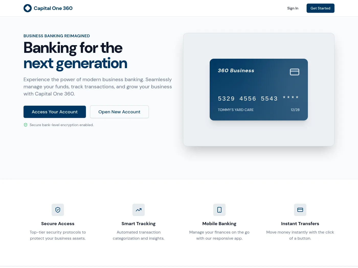 CapitalOne360 Dashboard