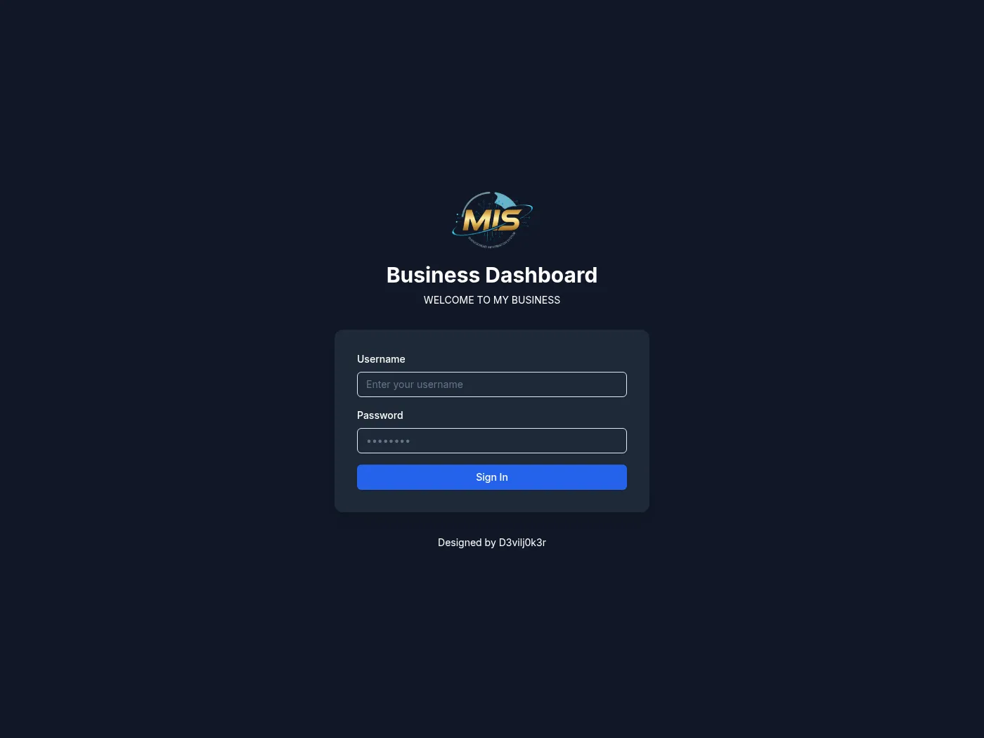 Business Dashboard v3 GH