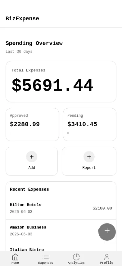 BizExpense Tracker