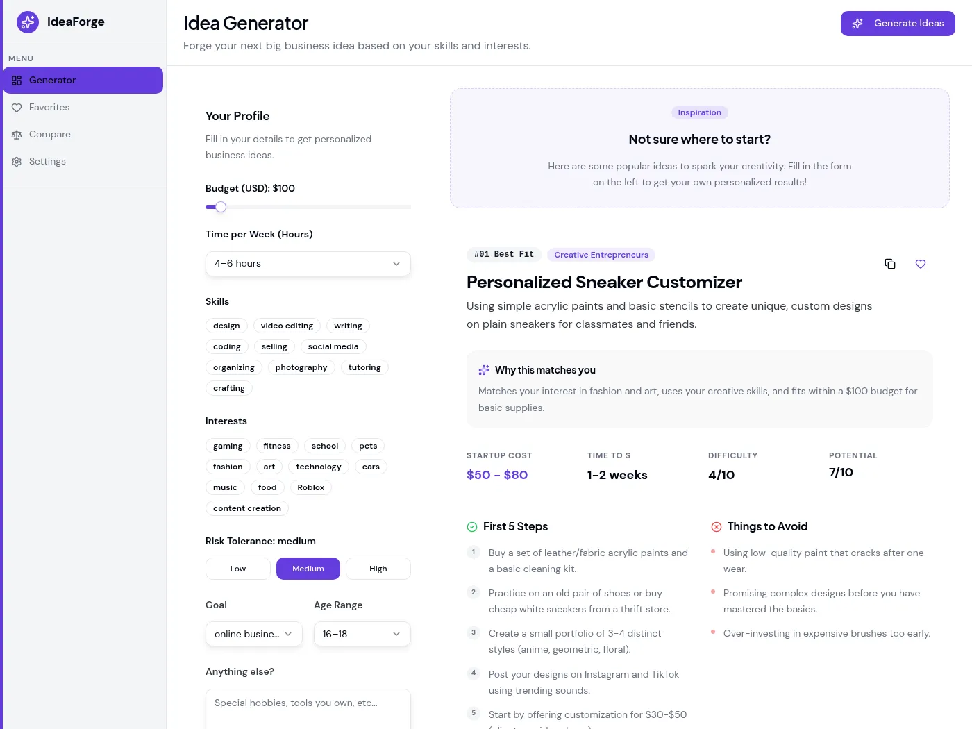 Business Idea Forge