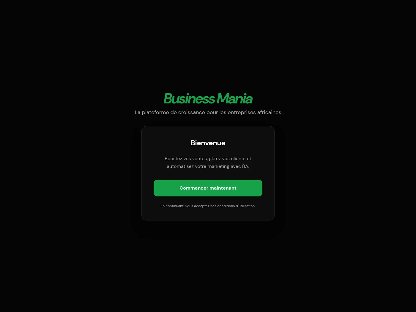 Business Mania Platform