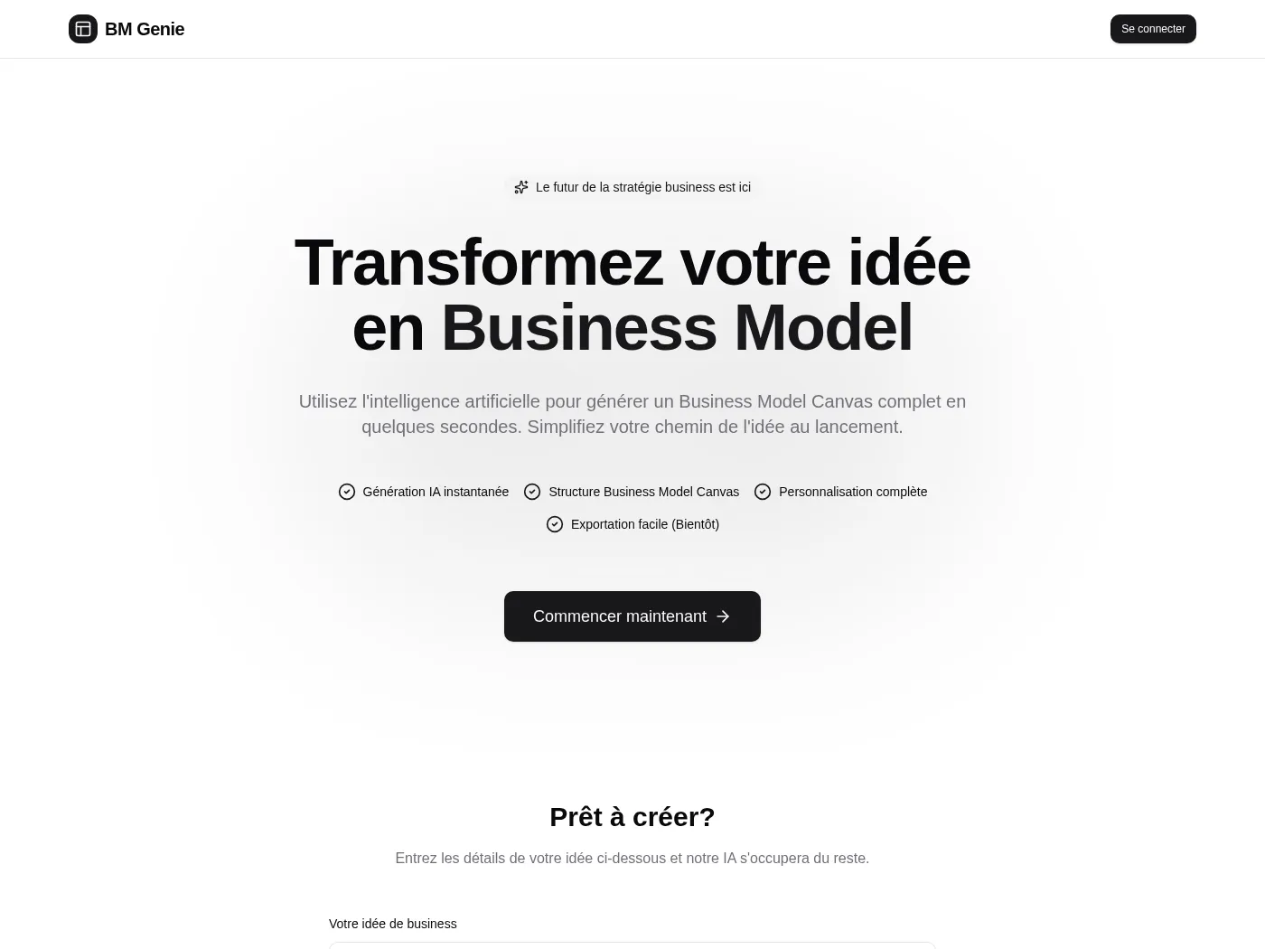 Business Model Genie