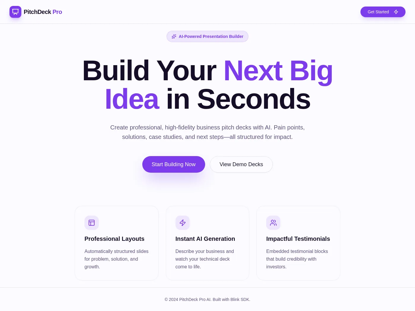 PitchDeck Pro