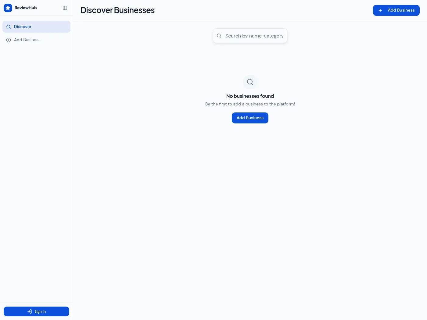 Rate & Review Hub