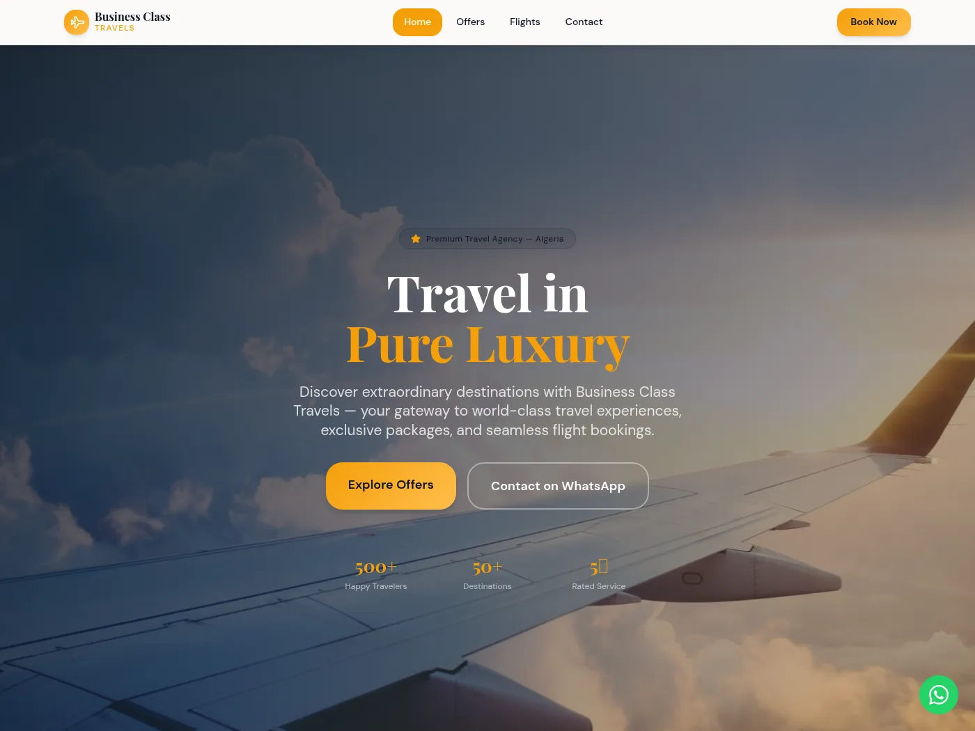 Business Class Travels Web