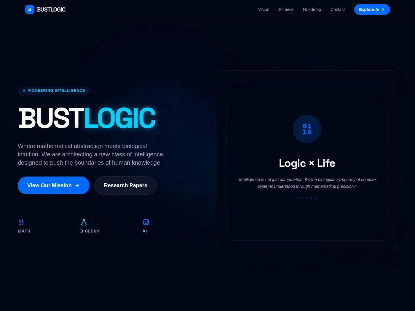 BustLogic Landing Page