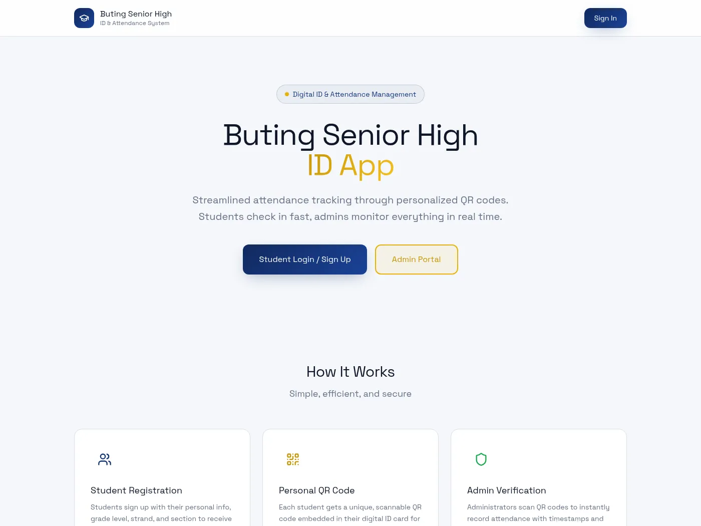 Buting ID Attendance App