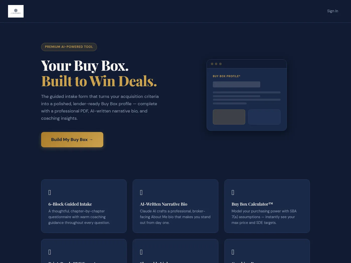 The Buy Box Builder
