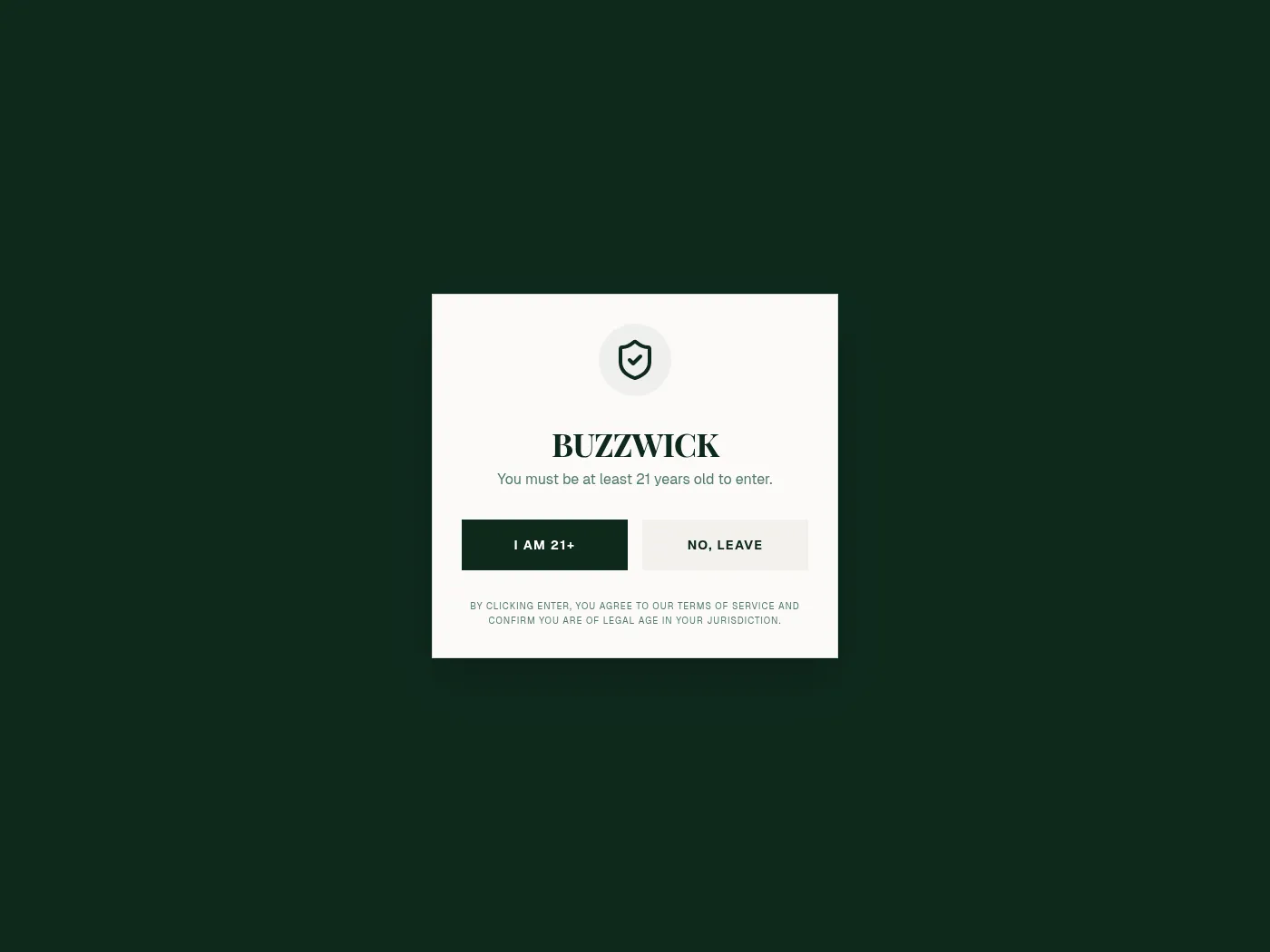 Buzzwick Dispensary Website