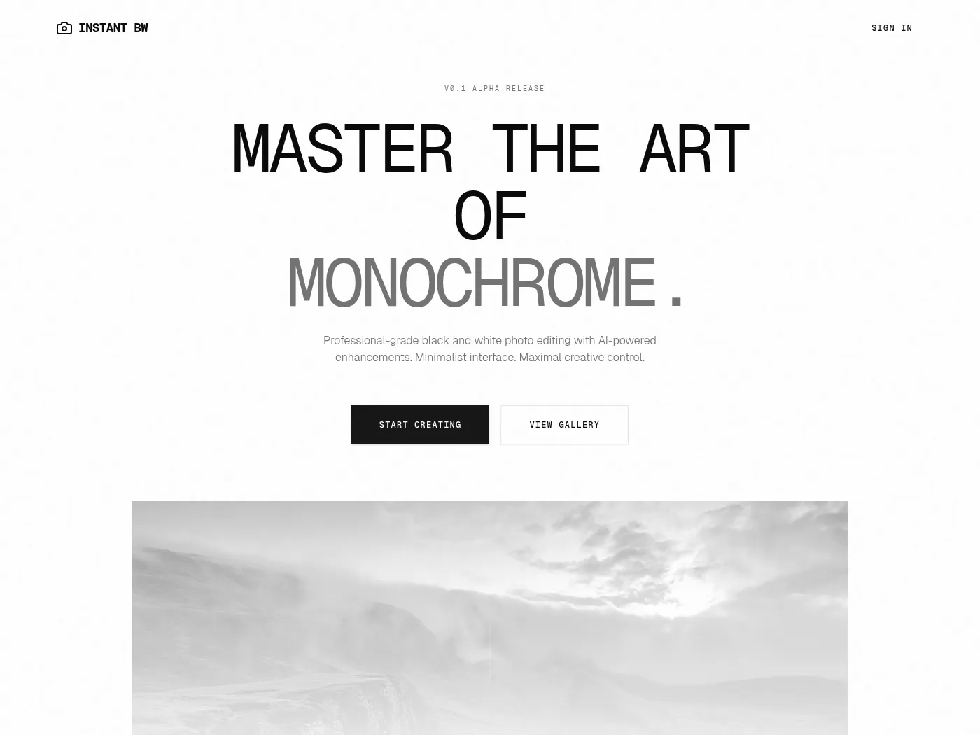 Instant BW Photo Editor