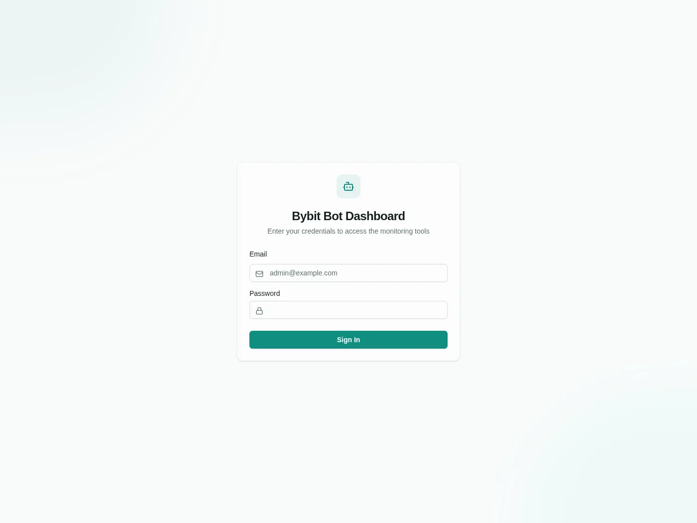 Bybit Bot Dashboard