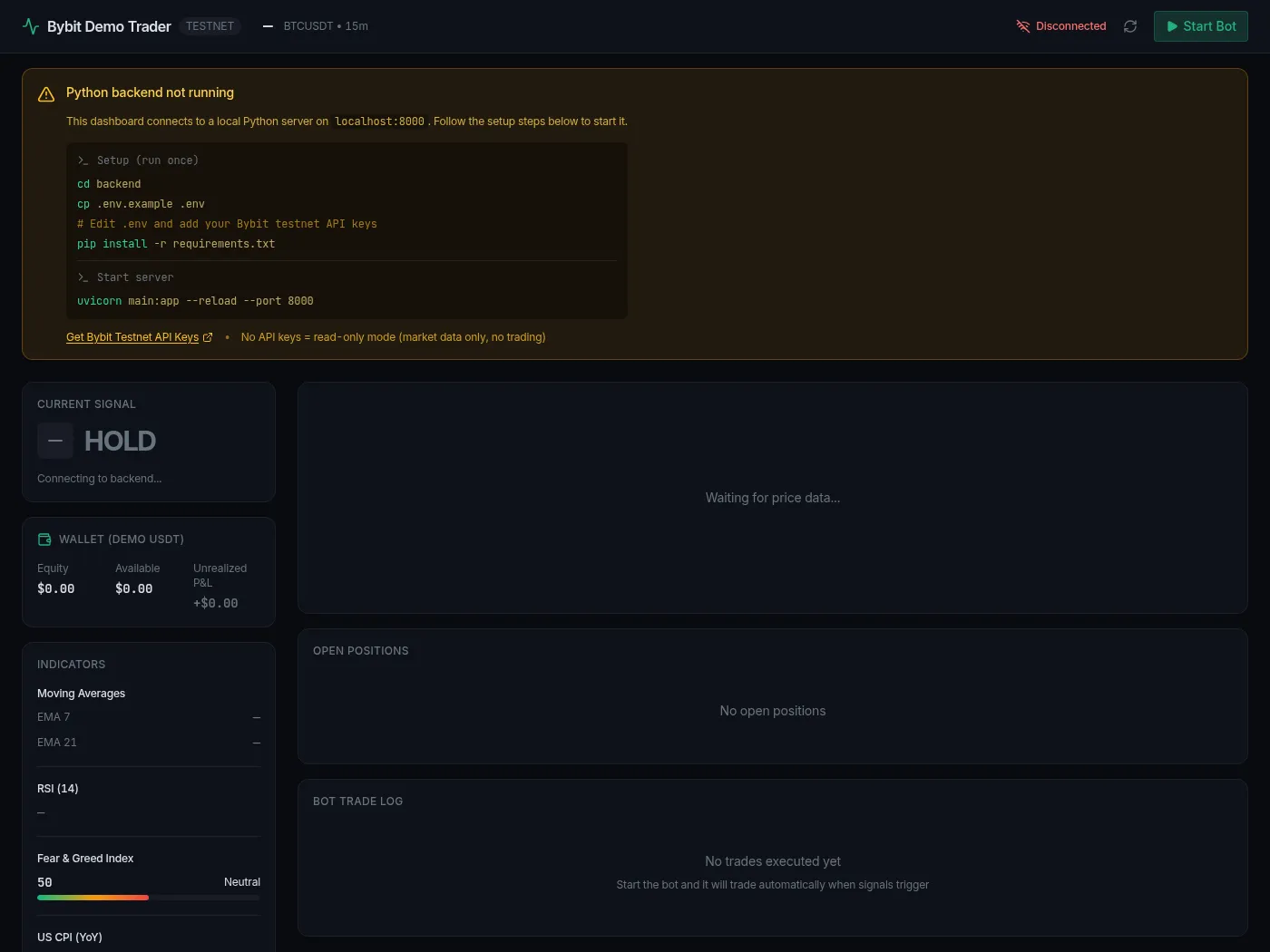 Bybit Demo Trader