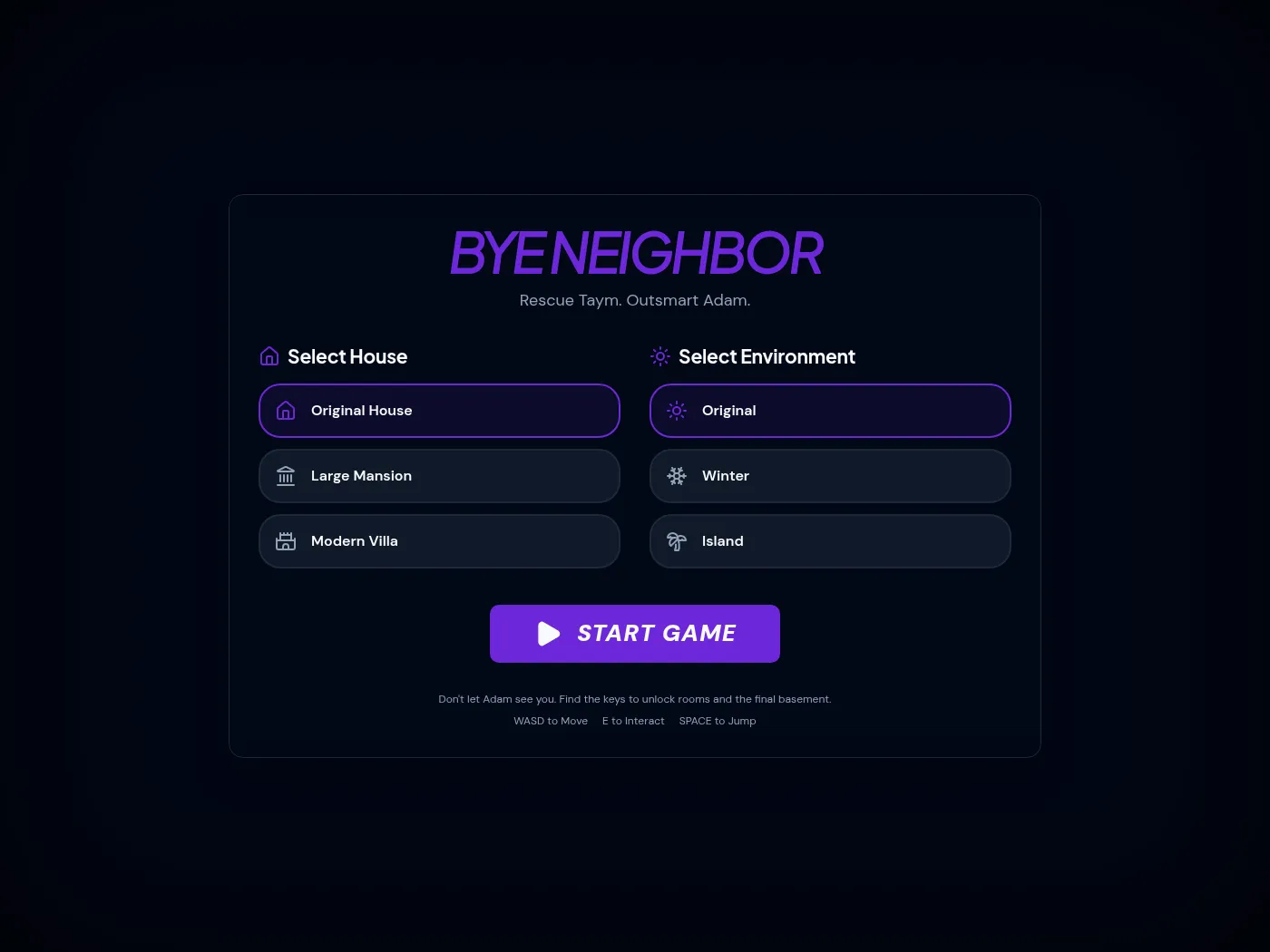 Bye Neighbor Game