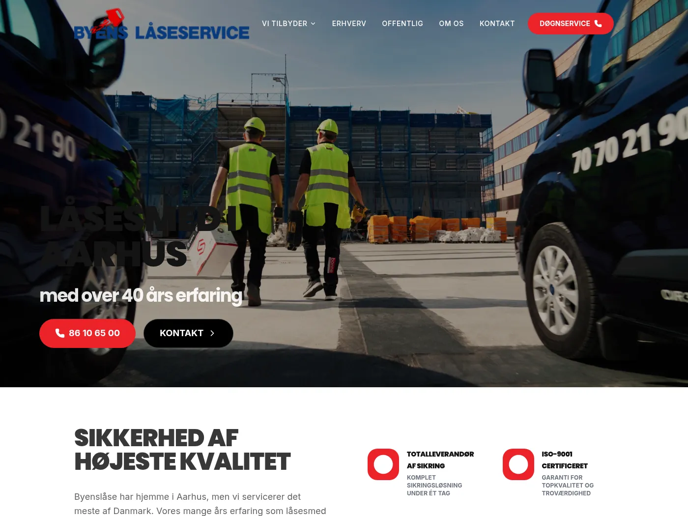 Byens Låseservice Website