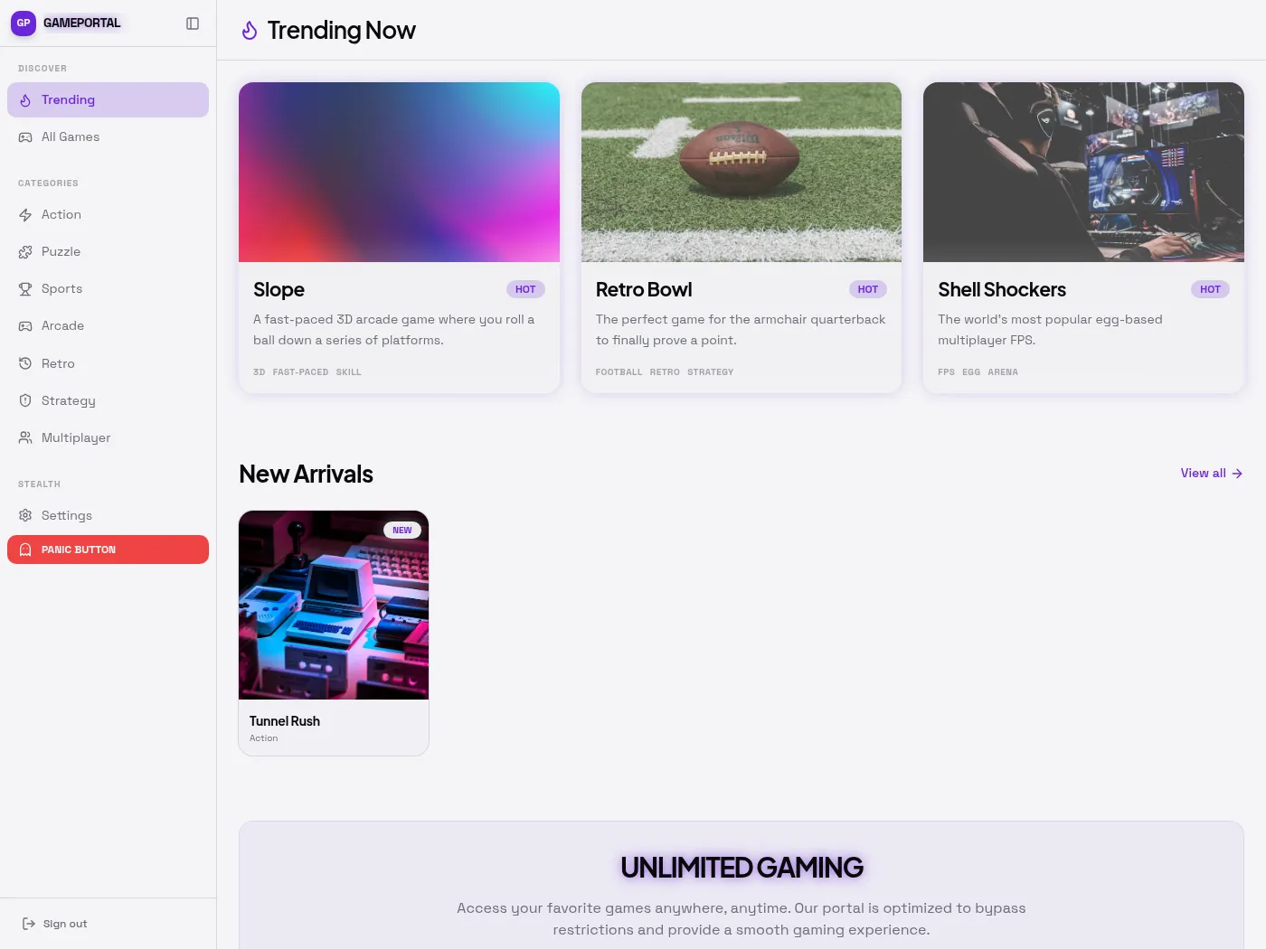 GamePortal Unlocked