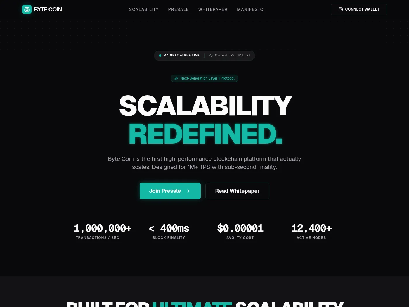 Byte Coin Platform