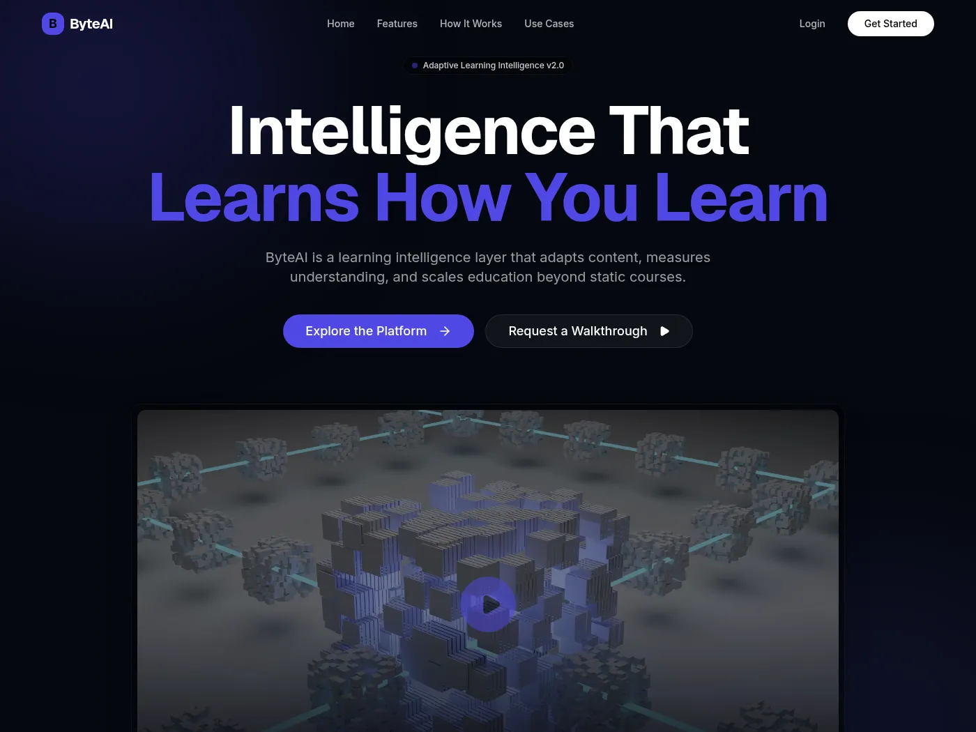 ByteAI Landing Page