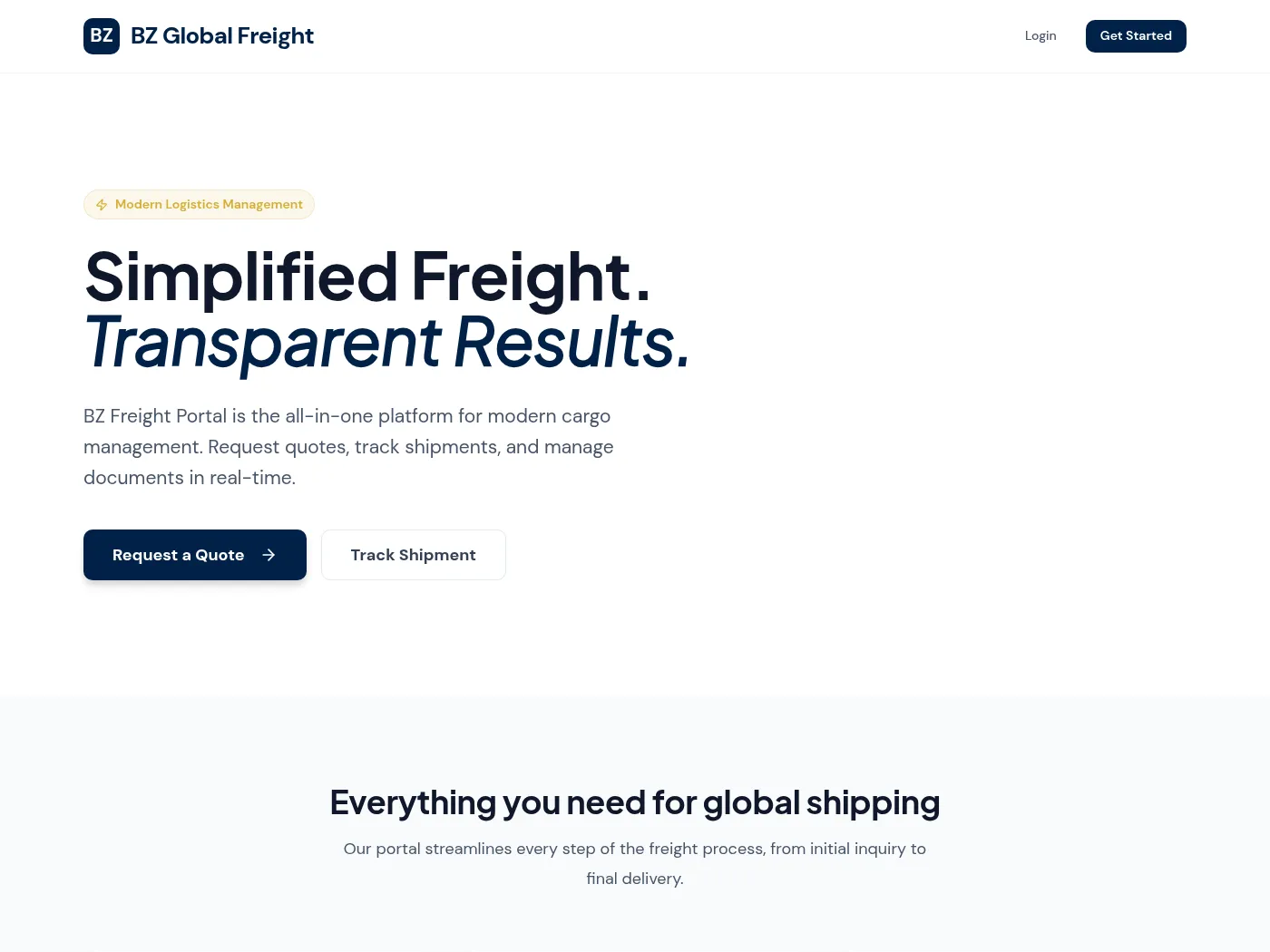 BZ Freight Portal