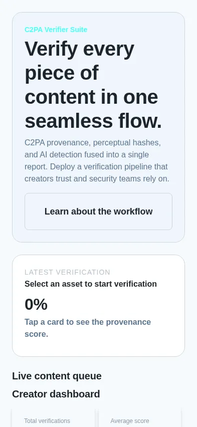 C2PA Verifier Suite