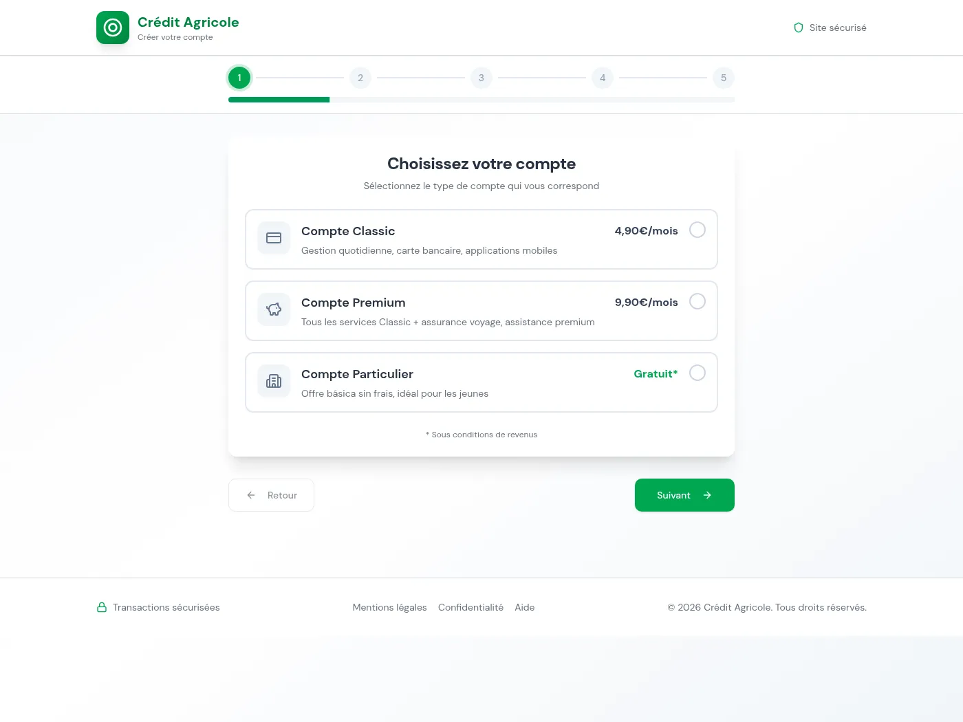 Crédit Agricole Online Account