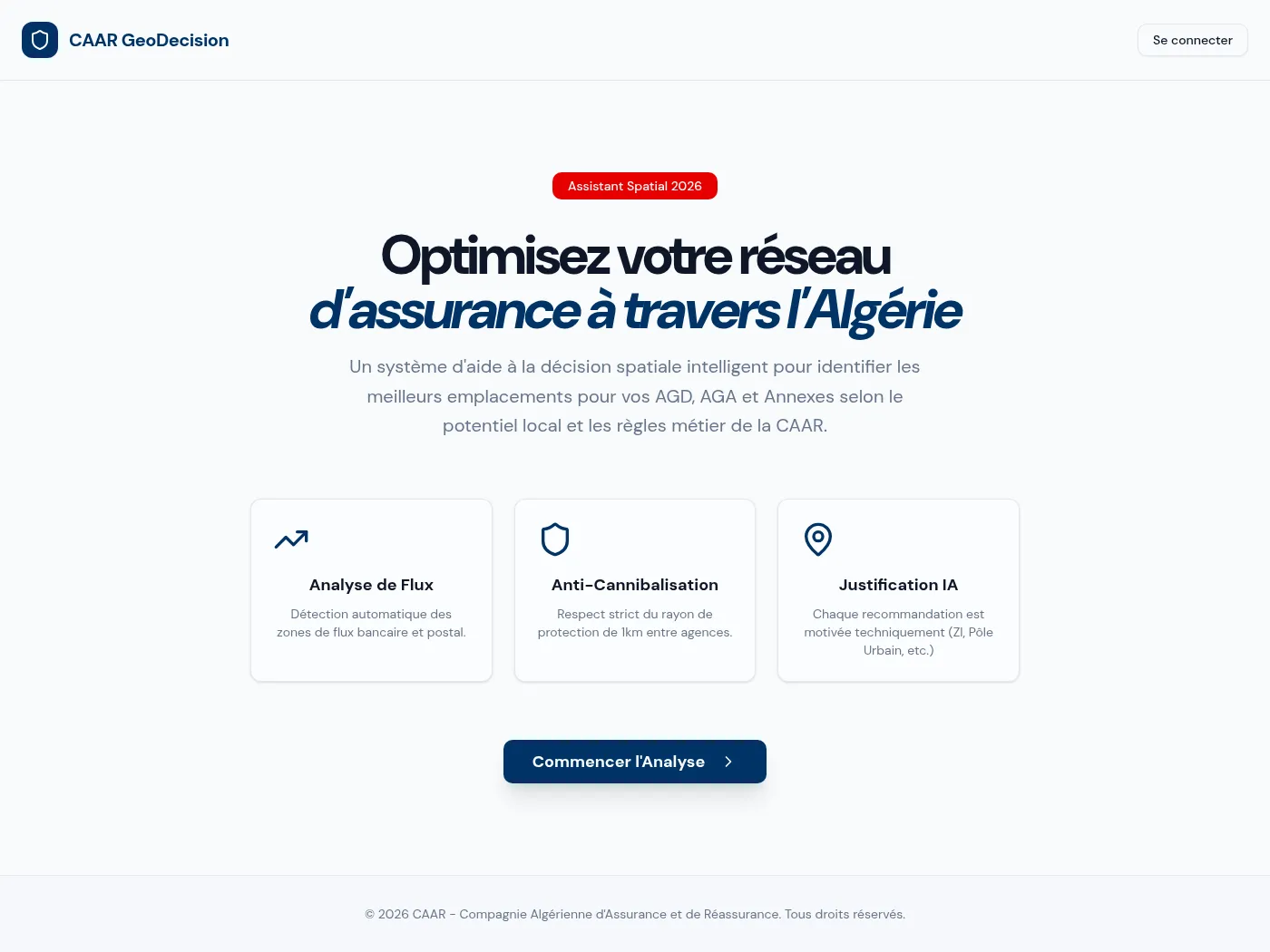 CAAR GeoDecision Assistant