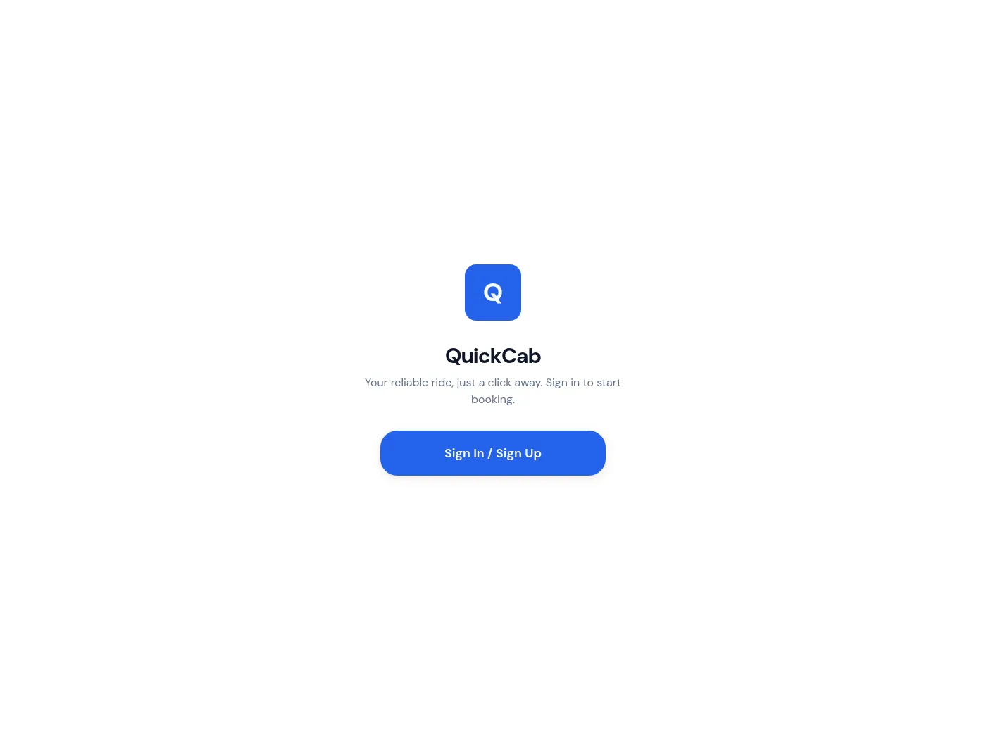 QuickCab Booking