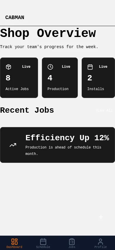 Cabman Job Tracker