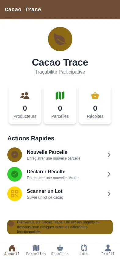 Cacao Trace Mobile