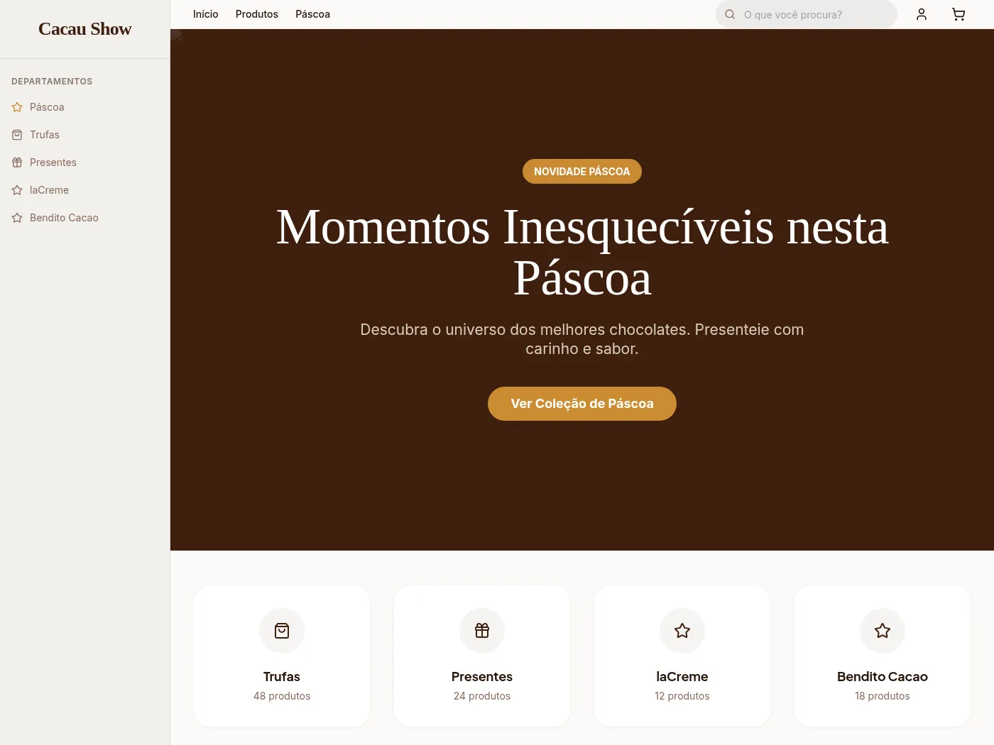 Cacau Show E-commerce
