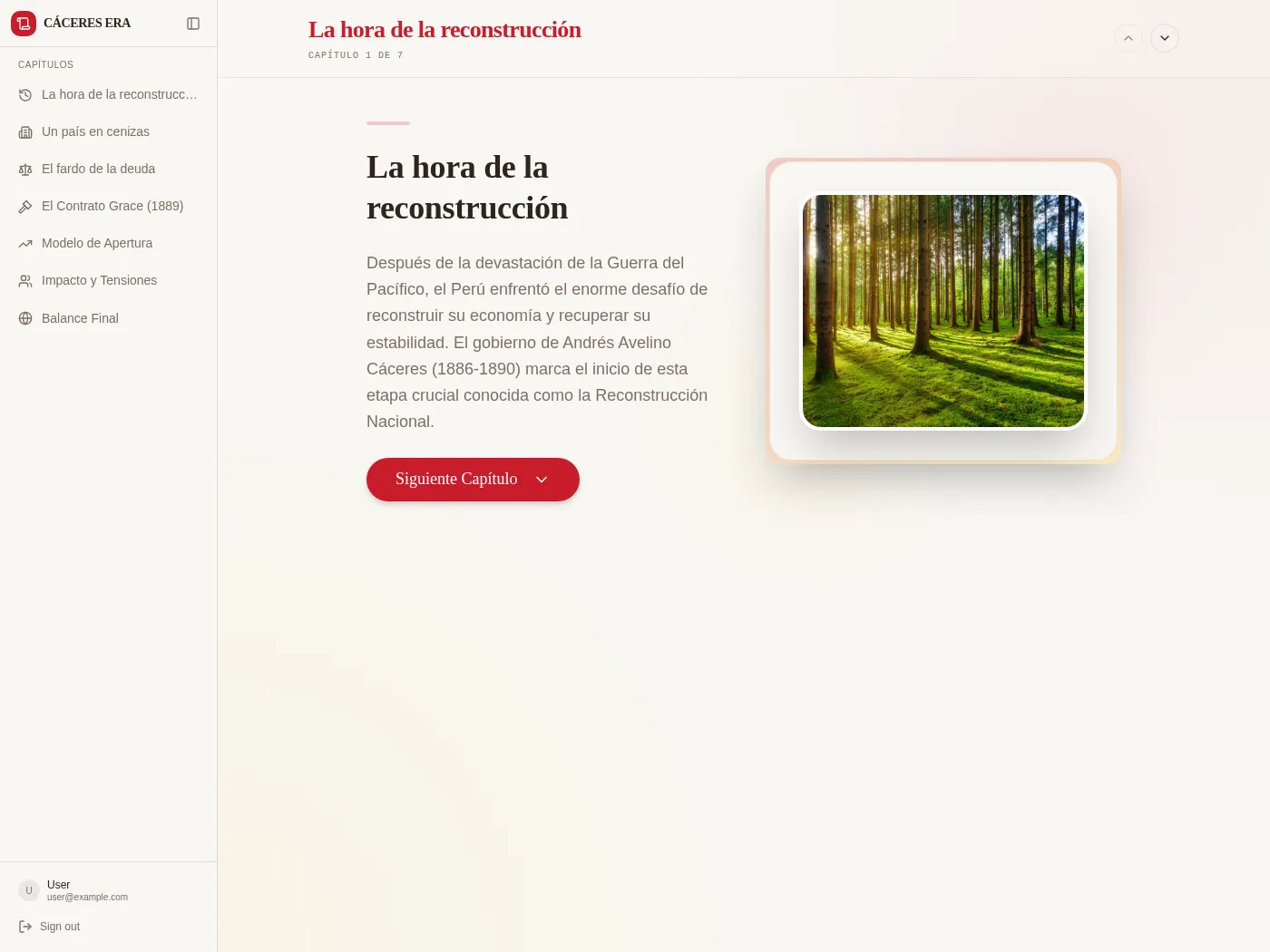 Cáceres Era Web Explainer