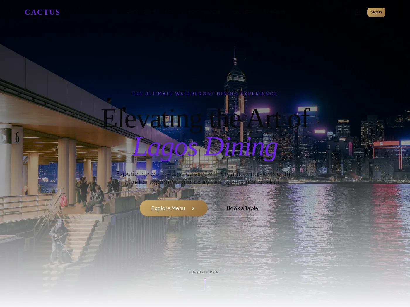 Cactus Restaurant Luxury Site