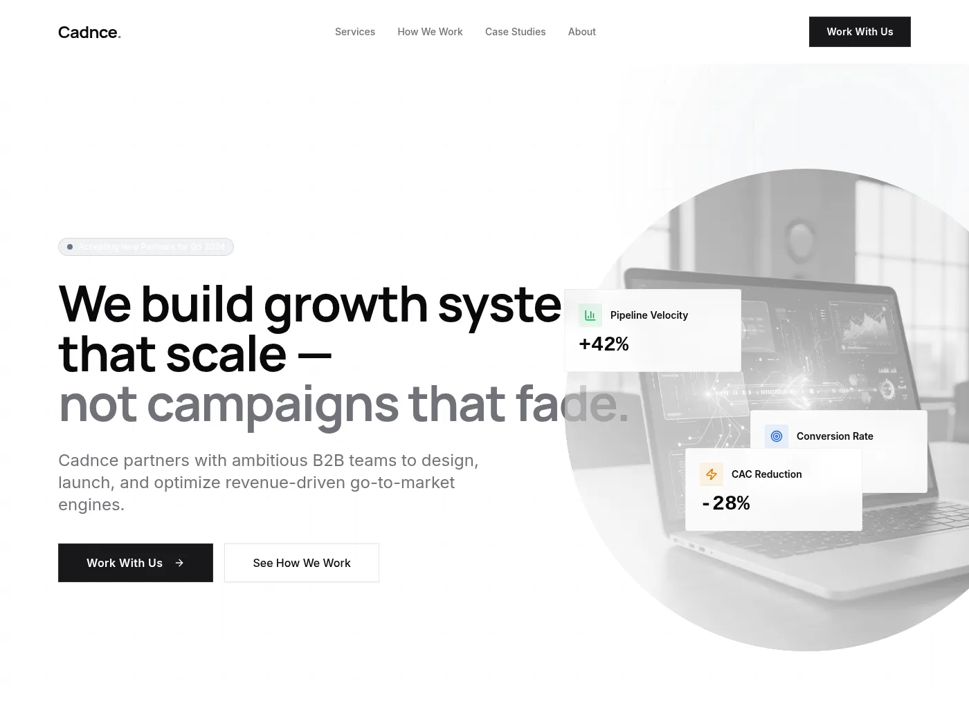 Cadnce Growth Website