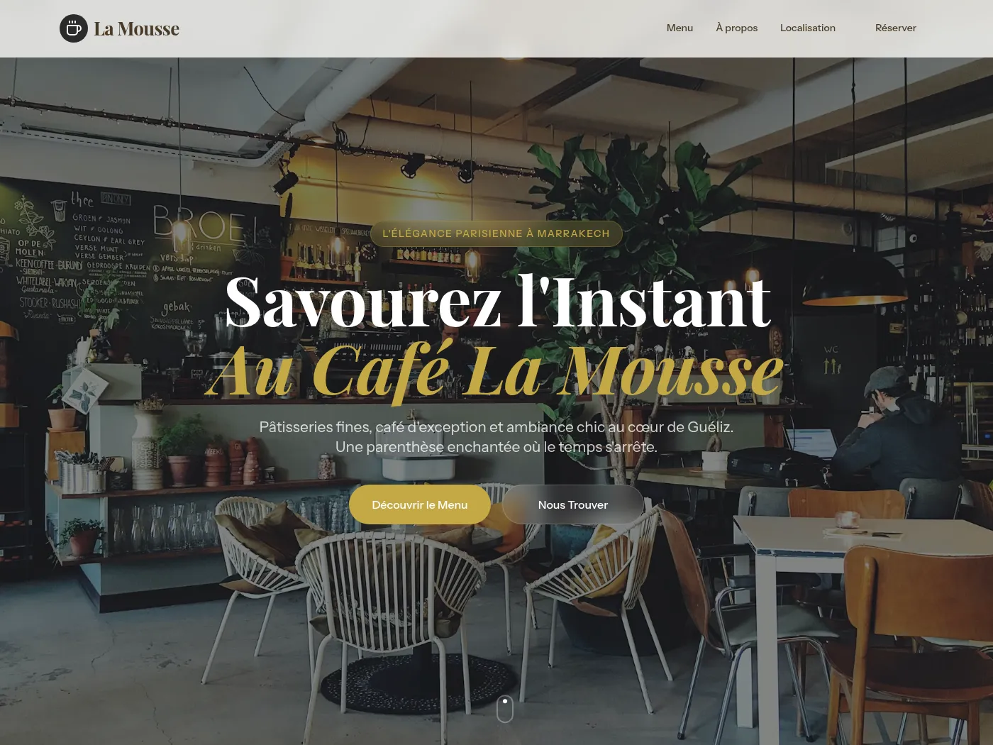 Café Aroma Webpage
