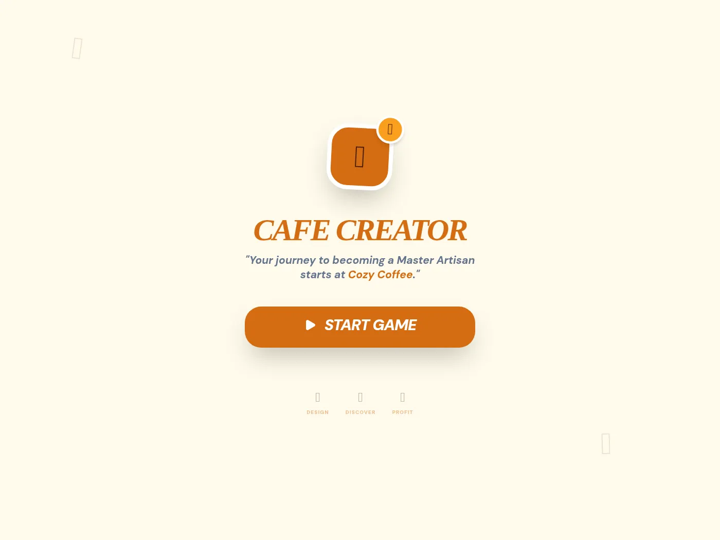 Cafe Creator Game