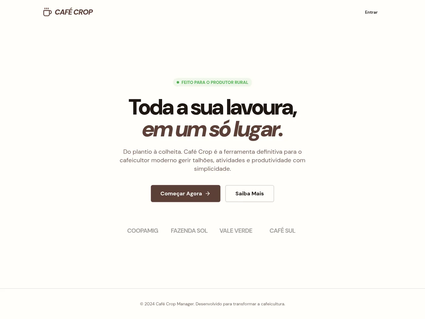 Café Crop Manager