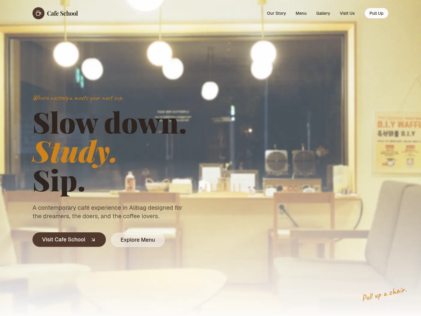 Cafe School Web Experience