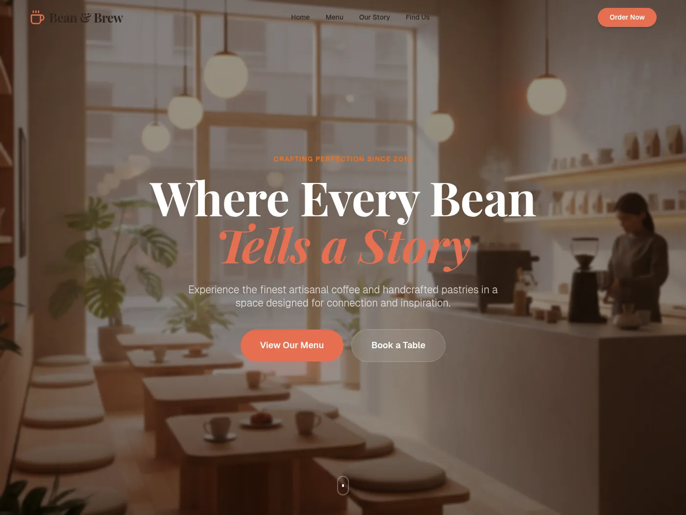 Cafe Shop Website