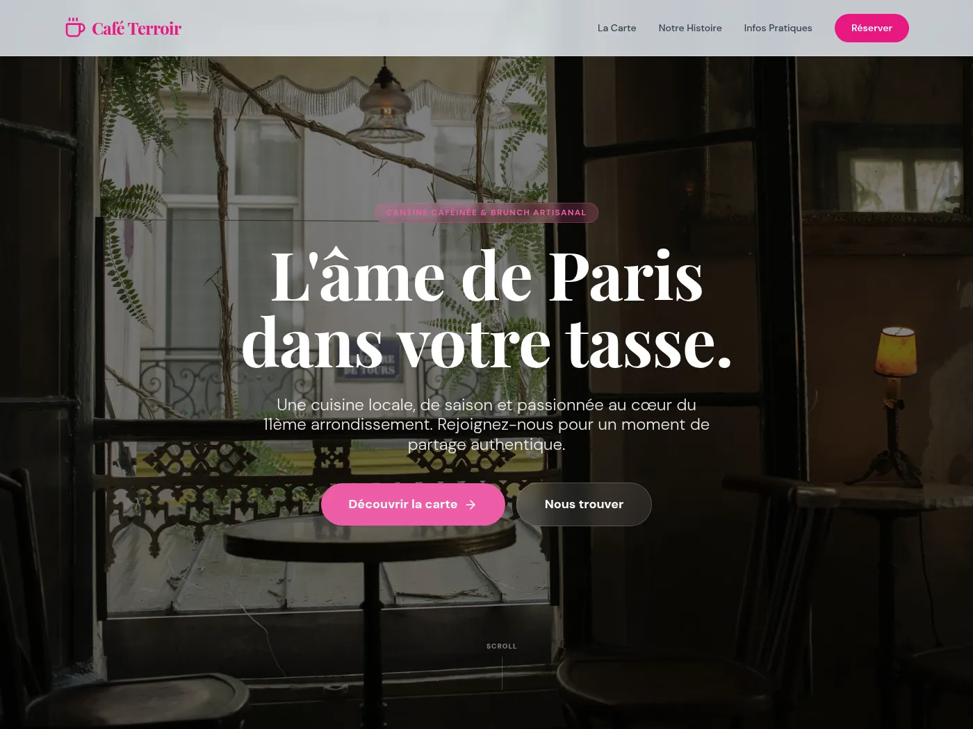 Café Terroir Landing