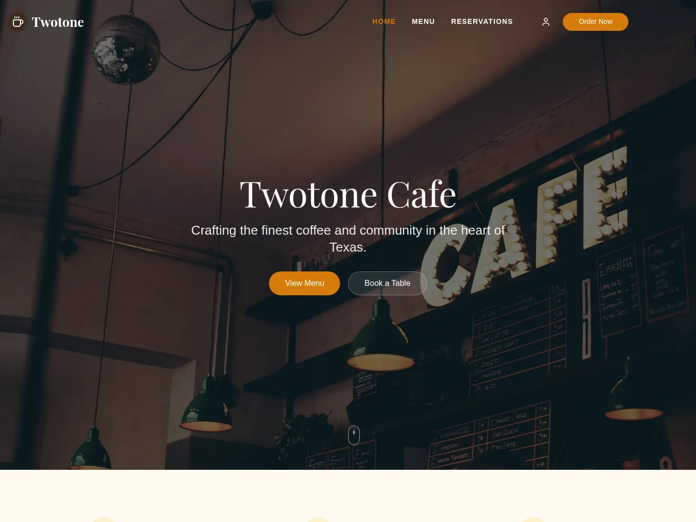Twotone Cafe Web Suite