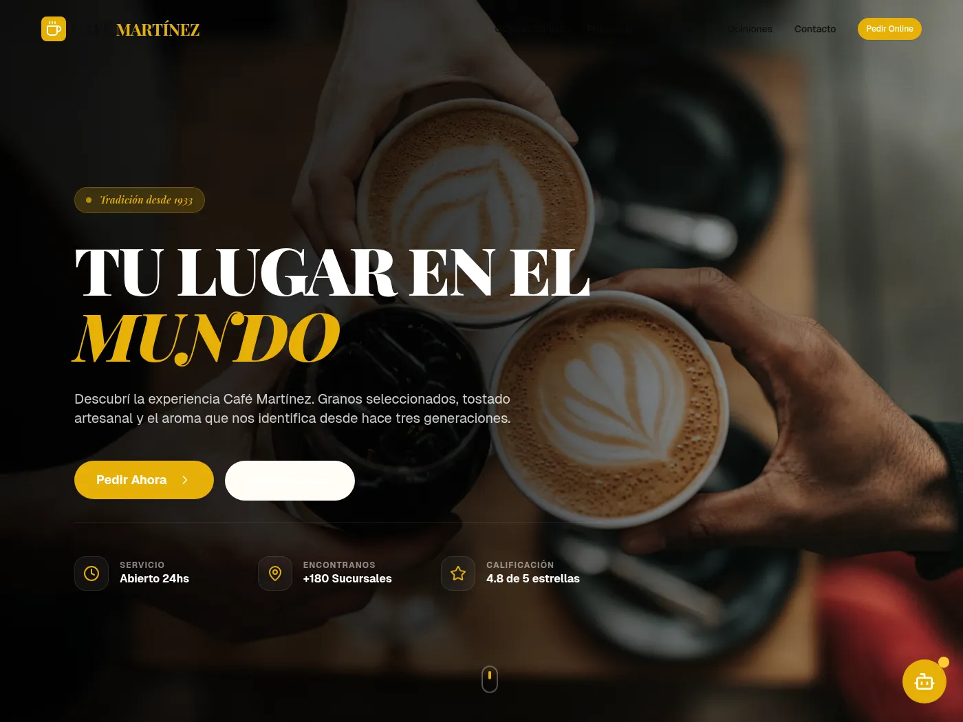 Café Martínez Web Experience