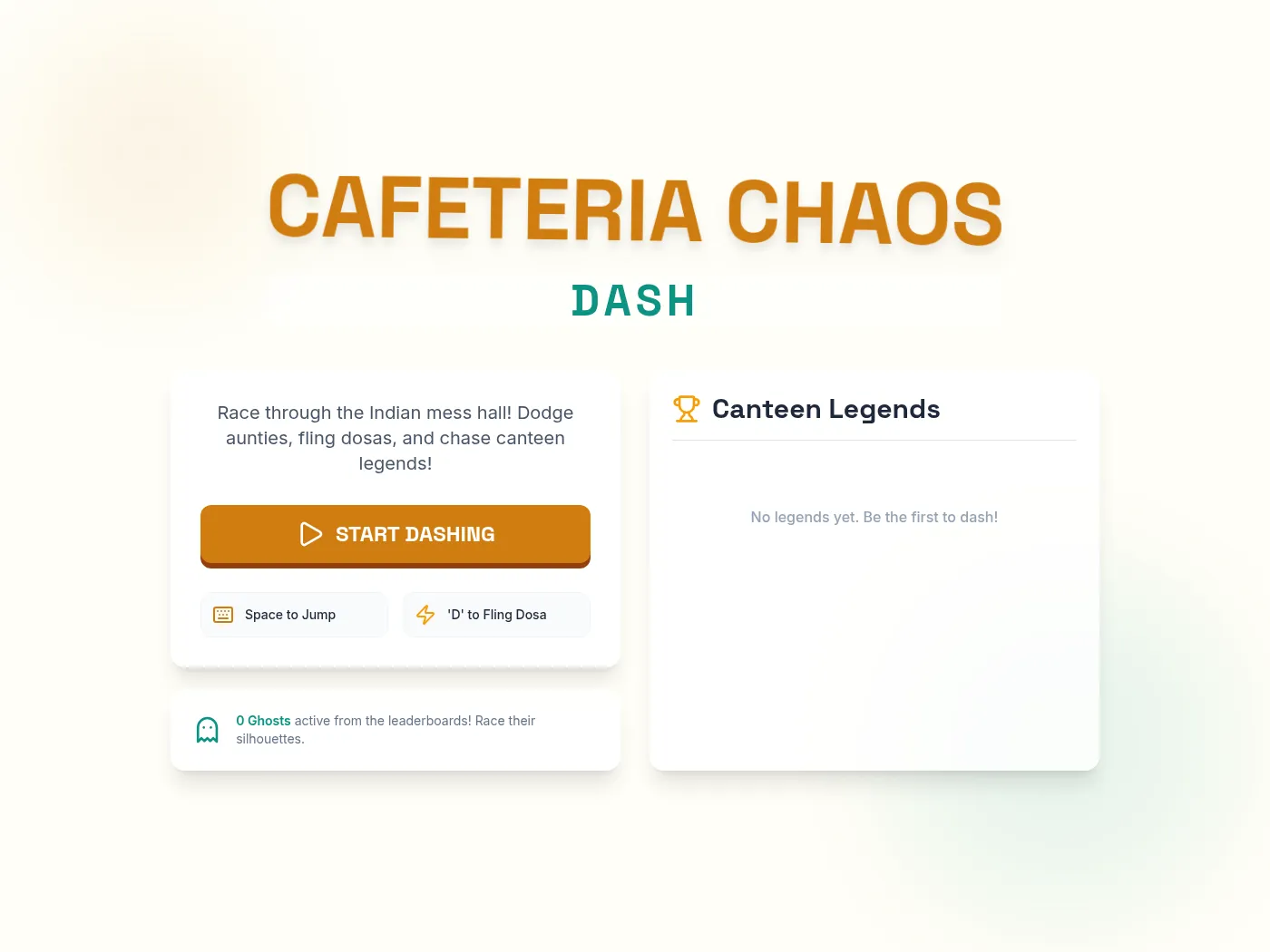 Cafeteria Chaos Dash
