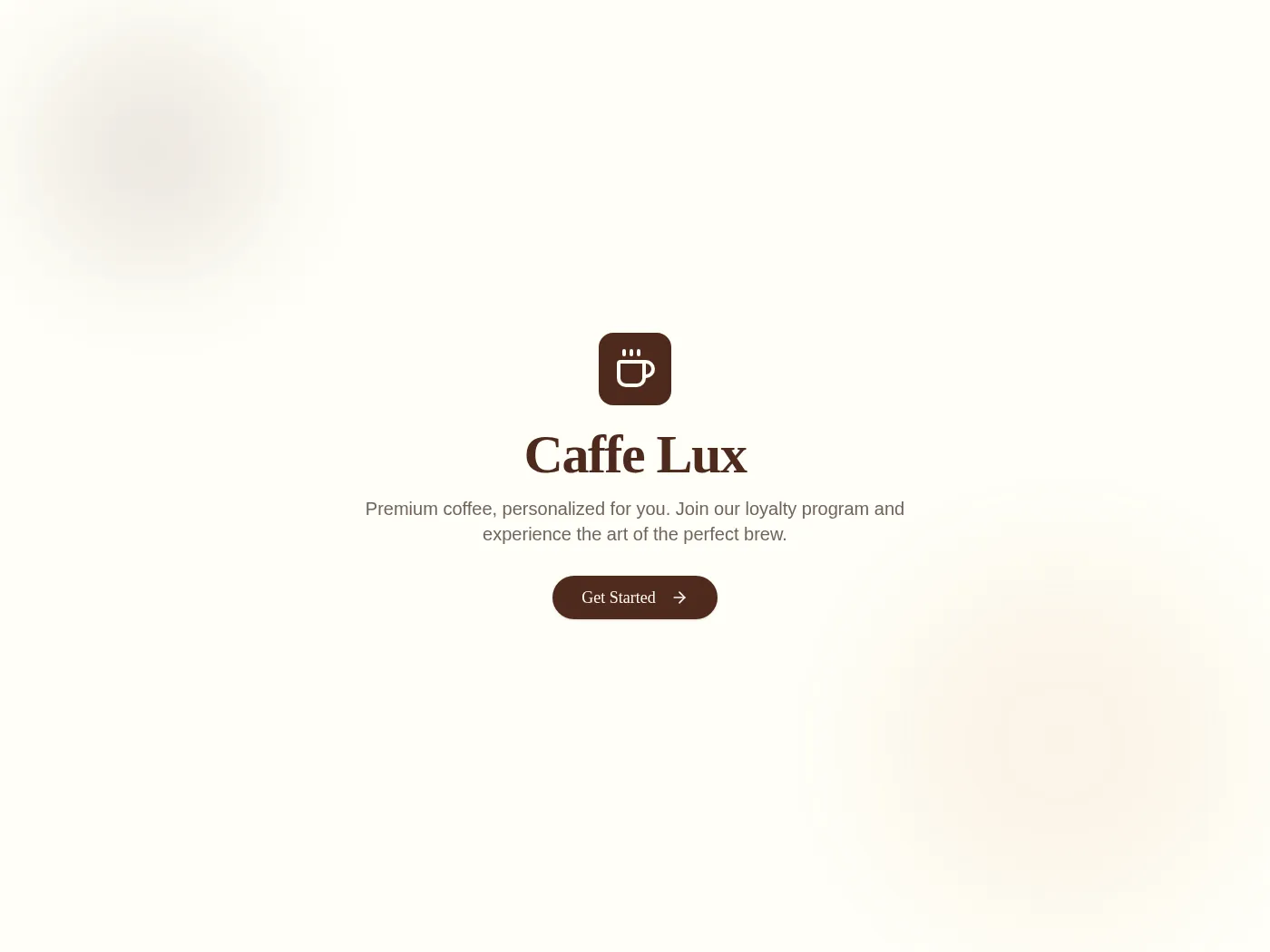 Caffe Lux Coffee Manager