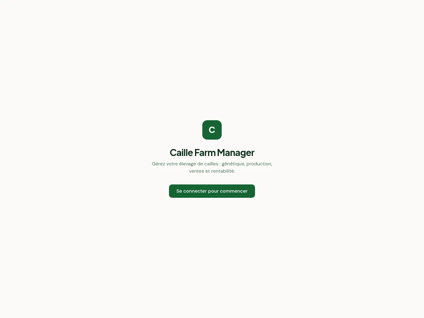 Caille Farm Manager